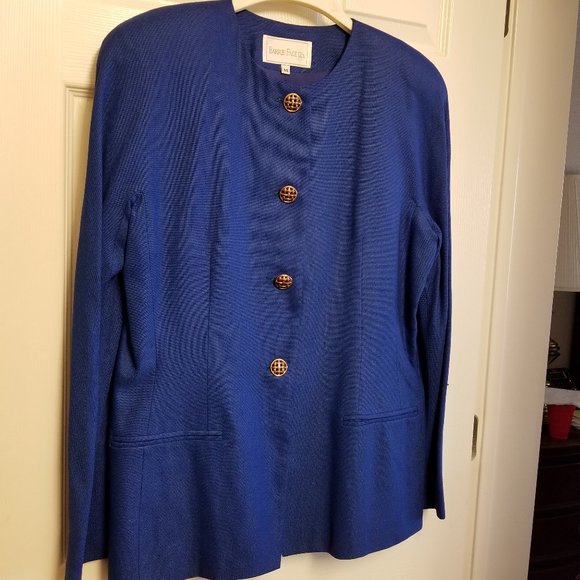 Barrie Pace | Dresses | Vintage Barrie Pace Royal Blue Skirt Suit ...